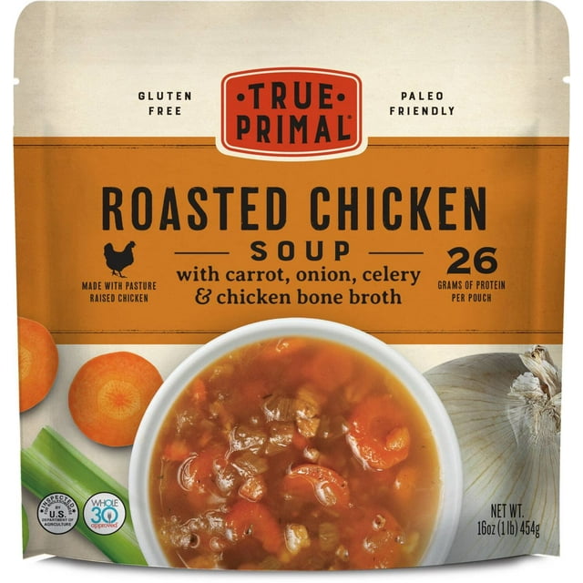 Roasted Chicken Soup 8-pack, Ready to eat, Gluten free, Paleo, Pastured ...