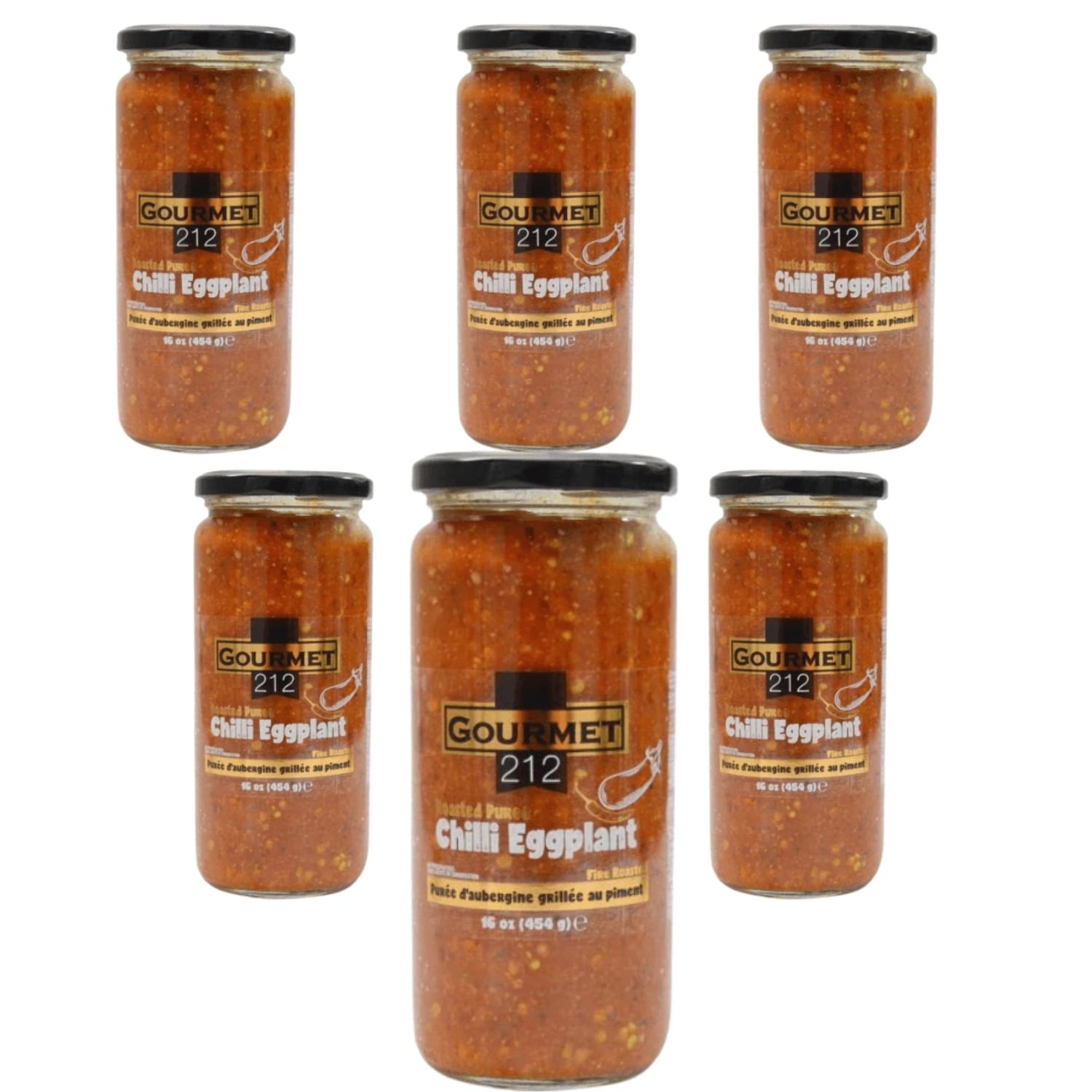 Roasted Chili Eggplant Puree 1lb (6 Pack) - Walmart.com