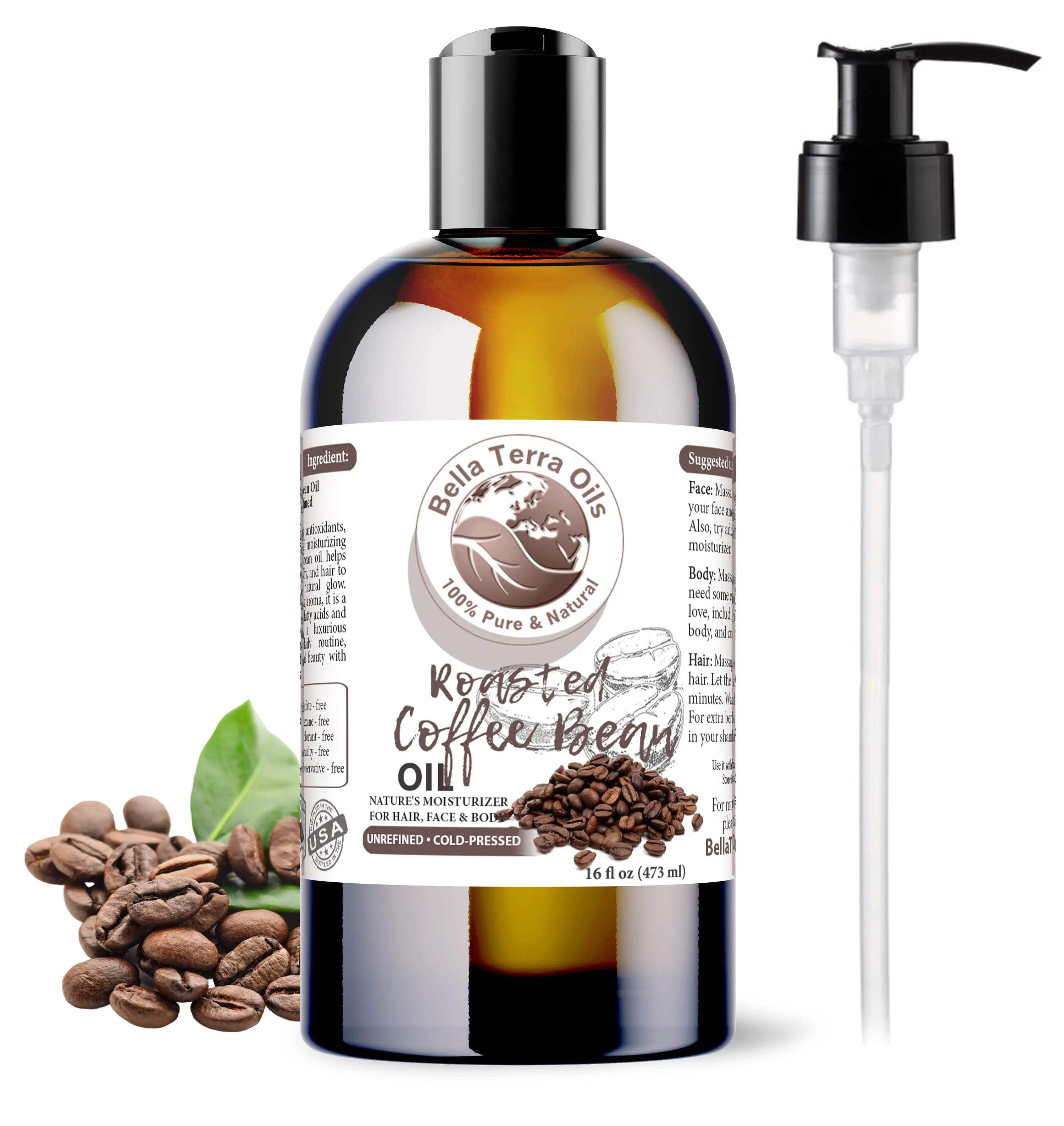Roasted Coffee Bean Oil 100% Pure Skin Hair Face Anti-Aging Moisturizer ...