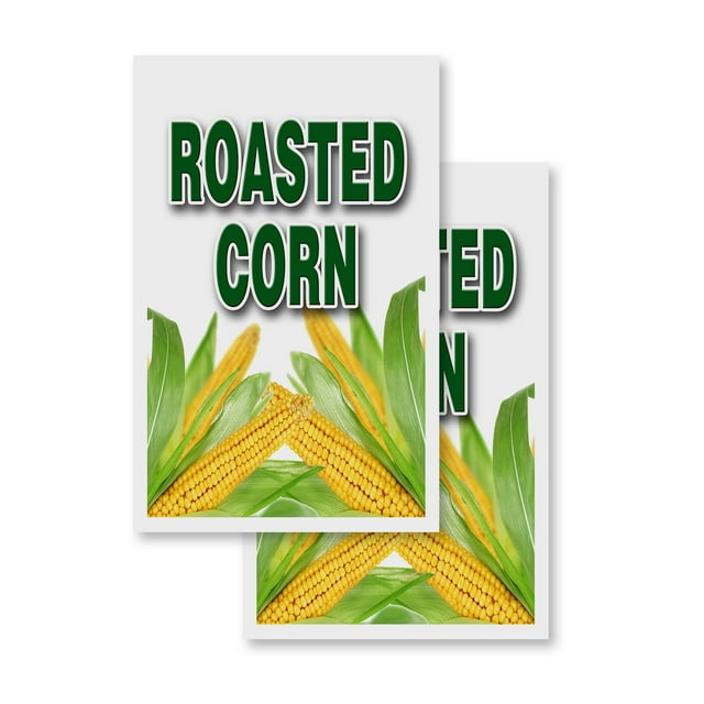 Roasted Corn 1 (2-PACK) 24" x 36" Vinyl Decals | Sign Insert Peel ...
