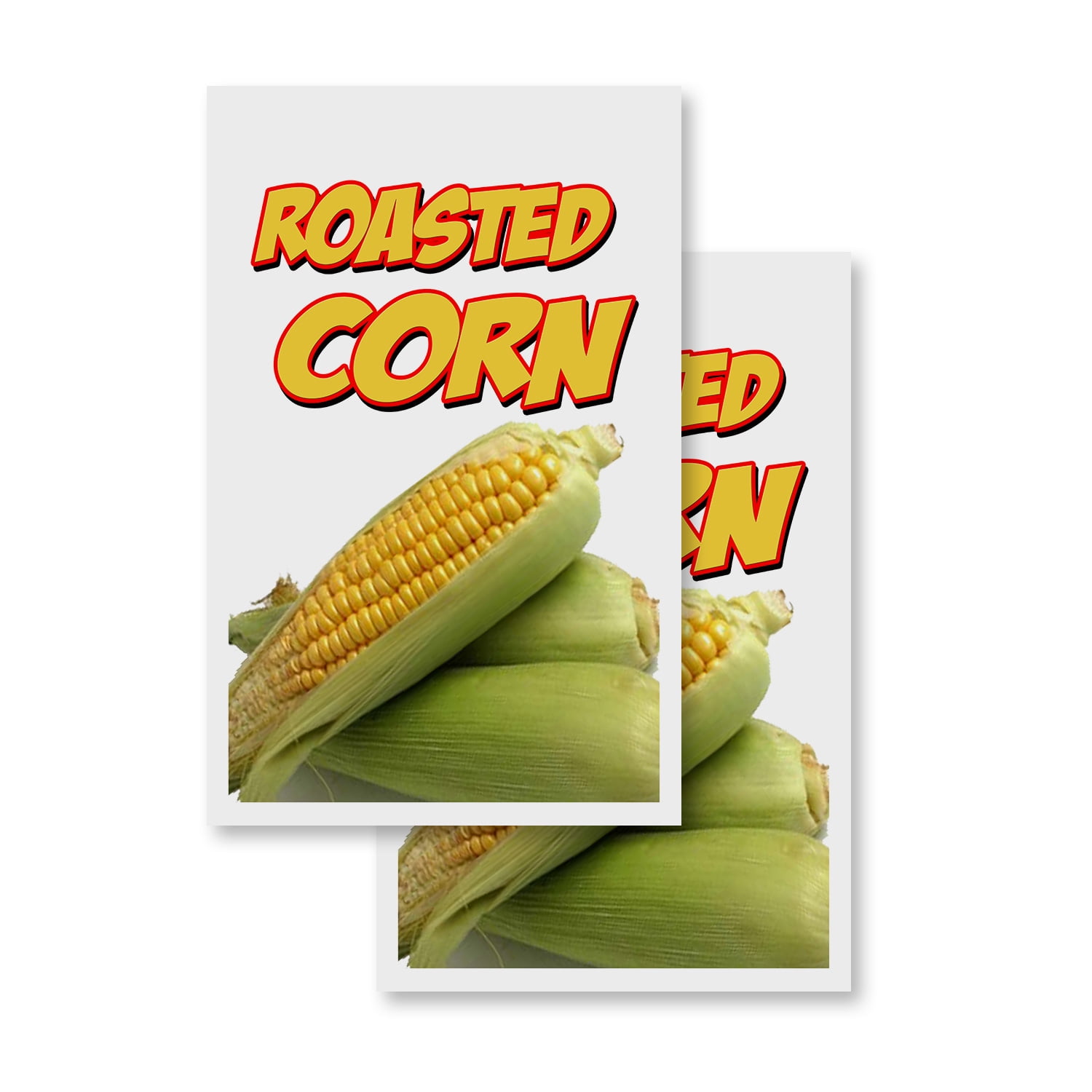 Roasted Corn (2-PACK) 24" x 36" Vinyl Decals | Sign Insert Peel & Stick ...