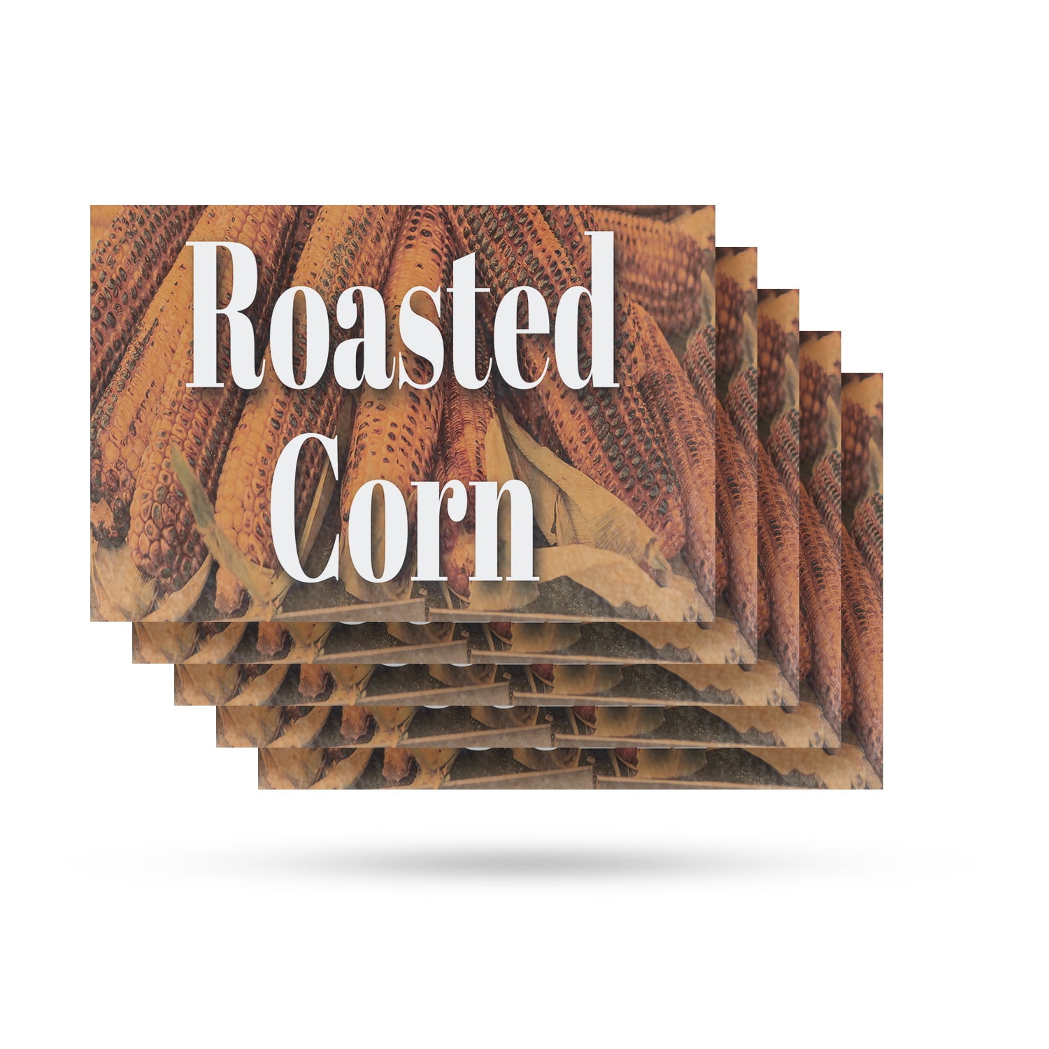 Roasted Corn Vinyl Decal 5 Pack of 18 Inch x 24 Inch Weatherproof Heavy ...