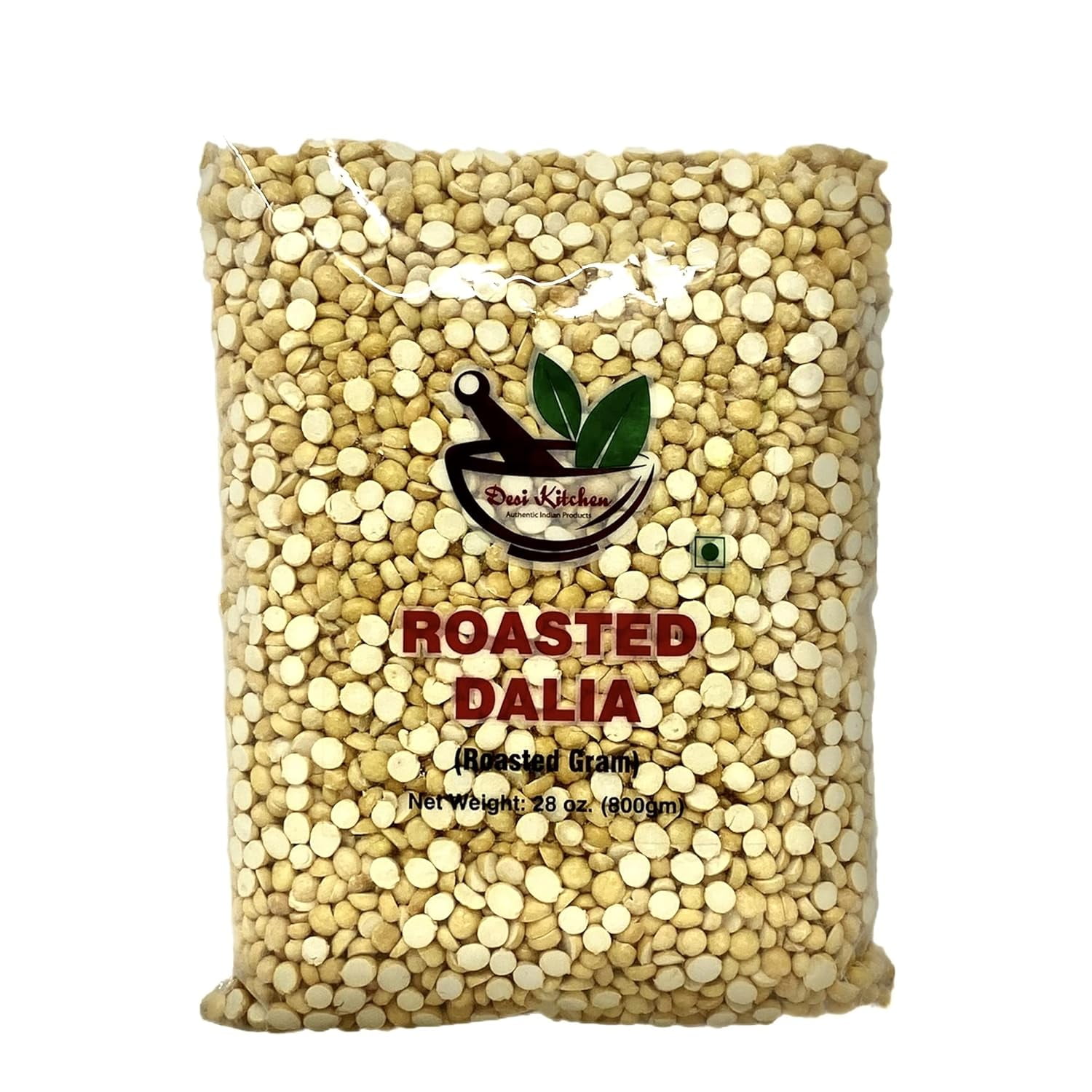 Roasted Dalia Split (Roasted Split Chickpeas Dalia) All Natural | Vegan ...