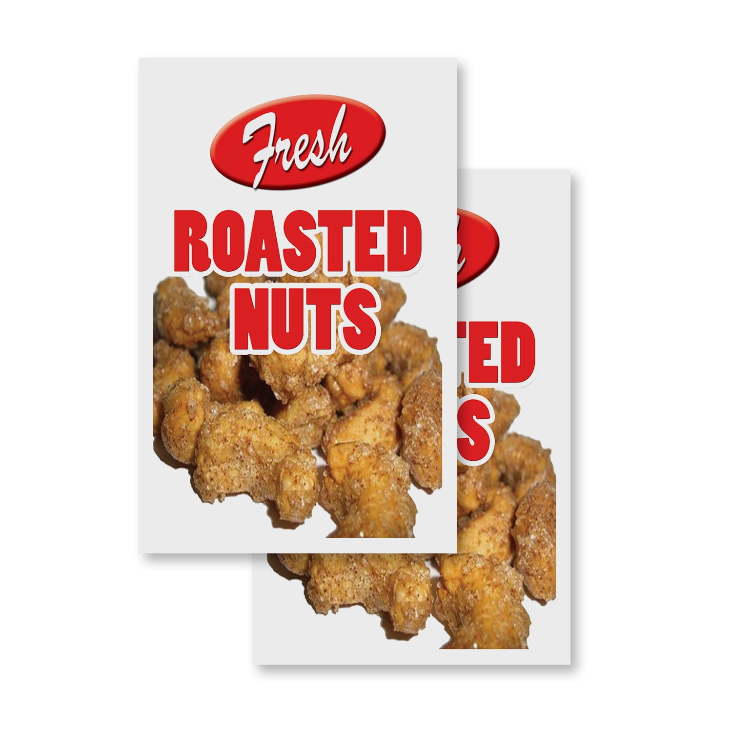 Roasted Nuts (2-PACK) 24" x 36" Vinyl Decals | Sign Insert Peel & Stick ...