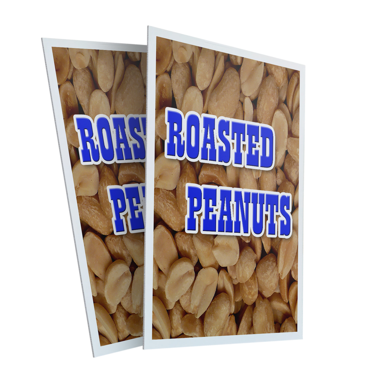 Roasted Peanuts 1 (2-PACK) 24" x 36" Plastic Signs | Sign Insert 4mm ...
