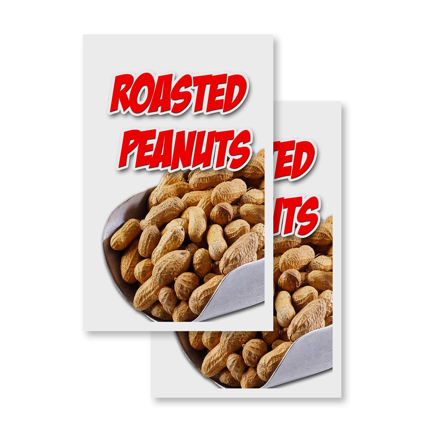 Roasted Peanuts (2-PACK) 24" x 36" Vinyl Decals | Sign Insert Peel ...
