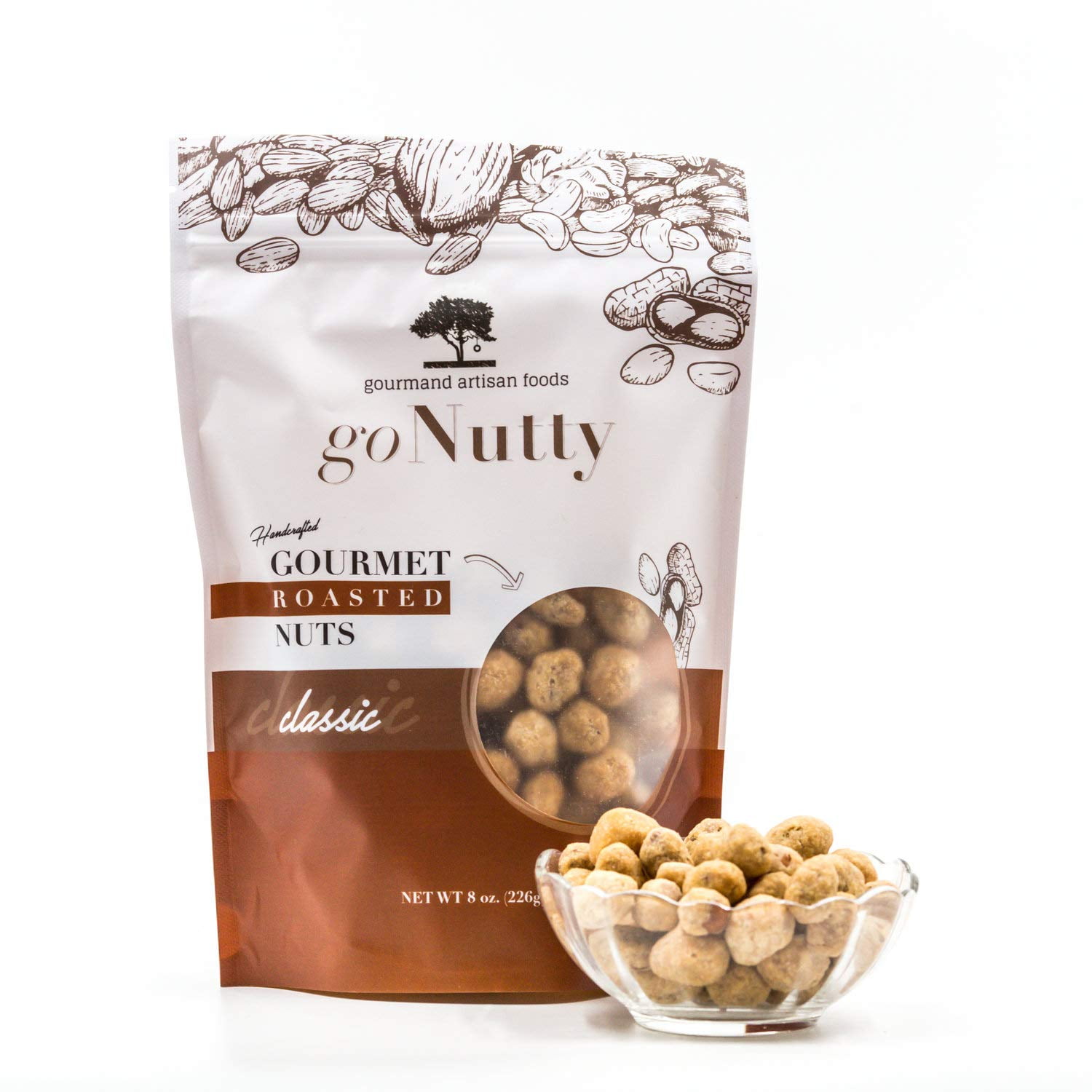 goNutty Handcrafted Roasted Peanuts - Classic Flavor Crunchy, Spicy ...