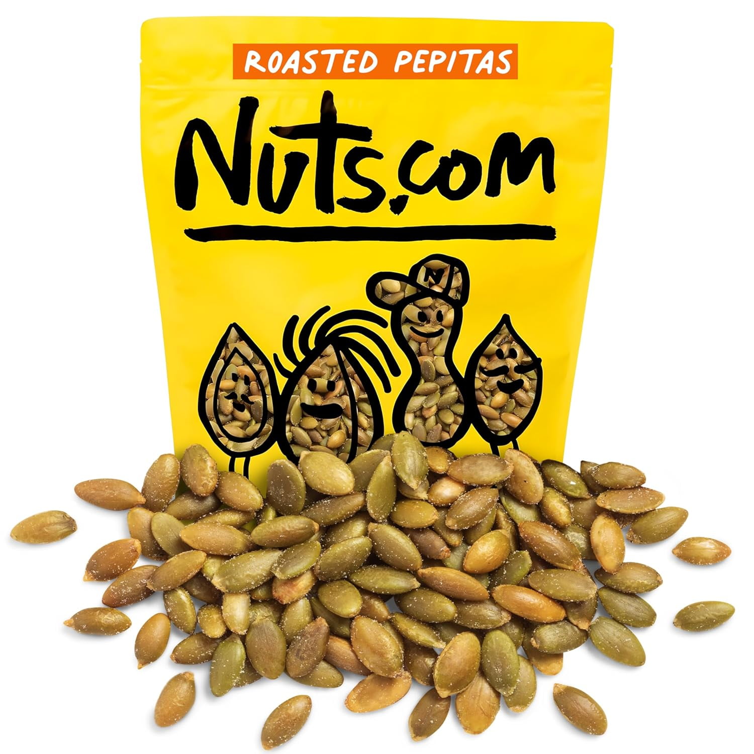 Roasted Pepitas – 2 Lb Bag, Salted No Shell Pumpkin Seeds, Healthy ...