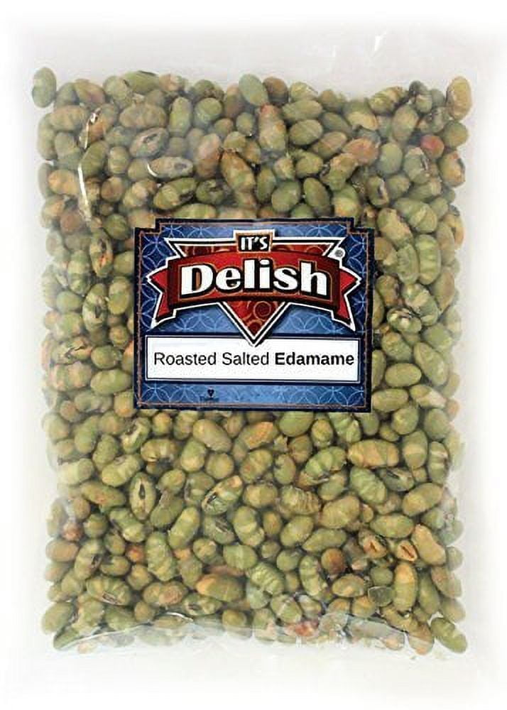 Roasted & Salted Edamame by Its Delish, 2 Lbs Bulk Bag Crunchy Roasted ...