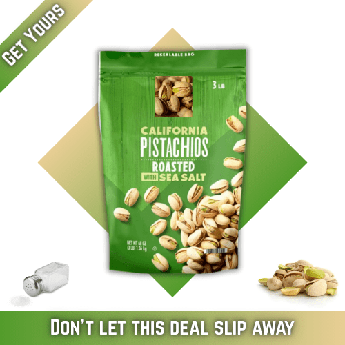 Salted Pistachios 48oz | Mixed nuts for ecommerce - Walmart Business ...