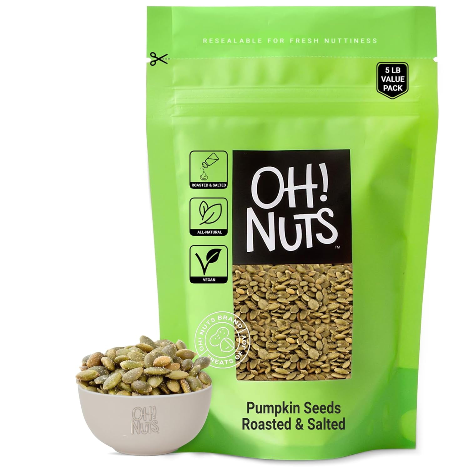 Roasted Salted Pumpkin Seeds | All-Natural Protein Power | Fresh ...