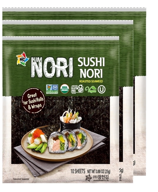 Roasted Sushi Nori, Full Size 25g, 30 Sheets - Walmart.com