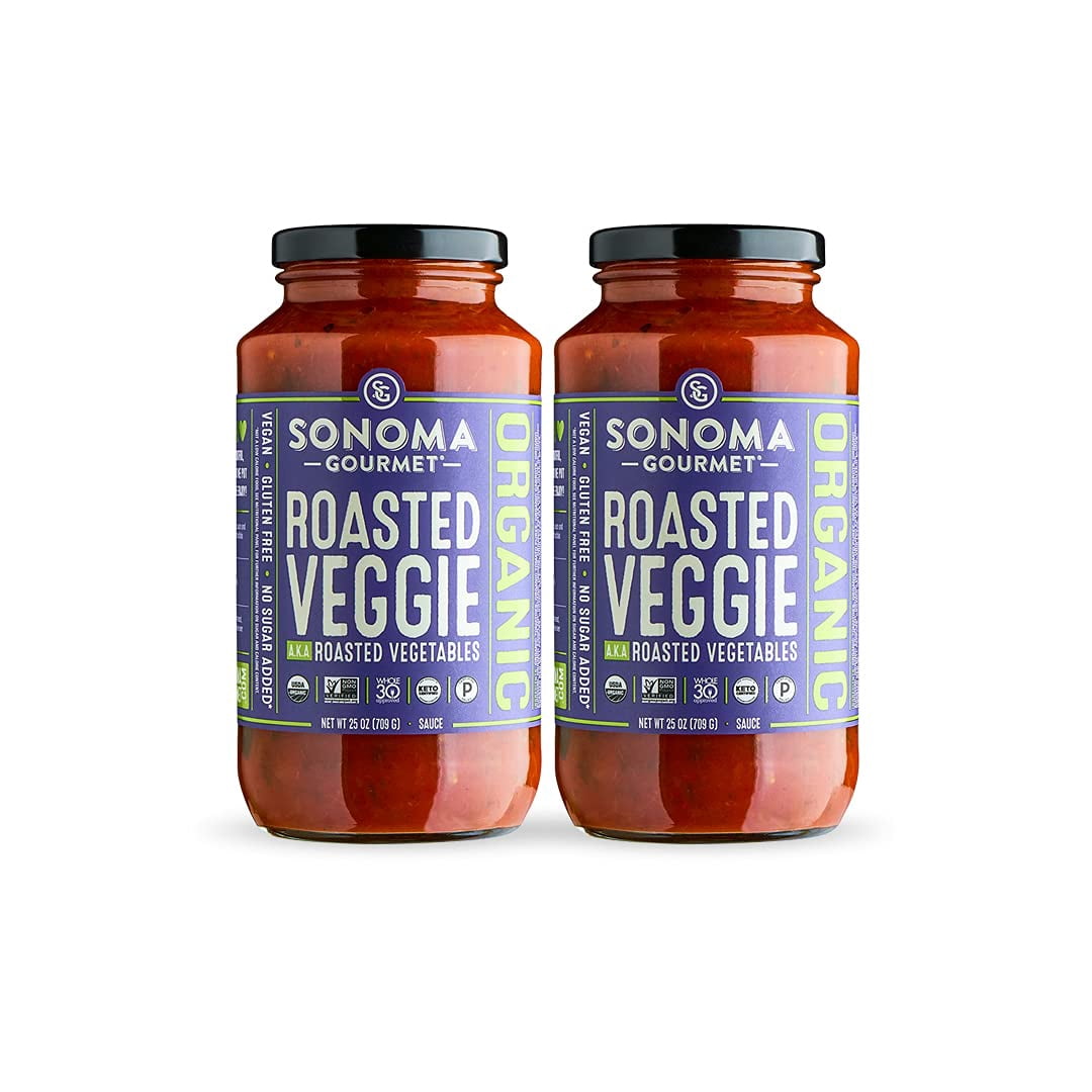 Roasted Veggies Pasta Sauce | USDA Organic, Non-GMO, Gluten-Free and No ...