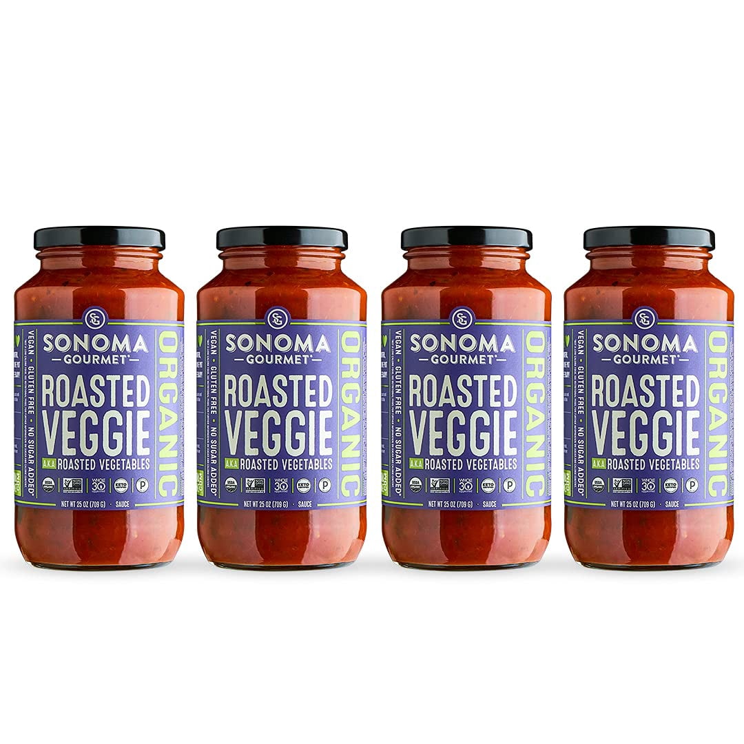 Roasted Veggies Pasta Sauce USDA Organic Non-GMO Gluten-Free and No ...
