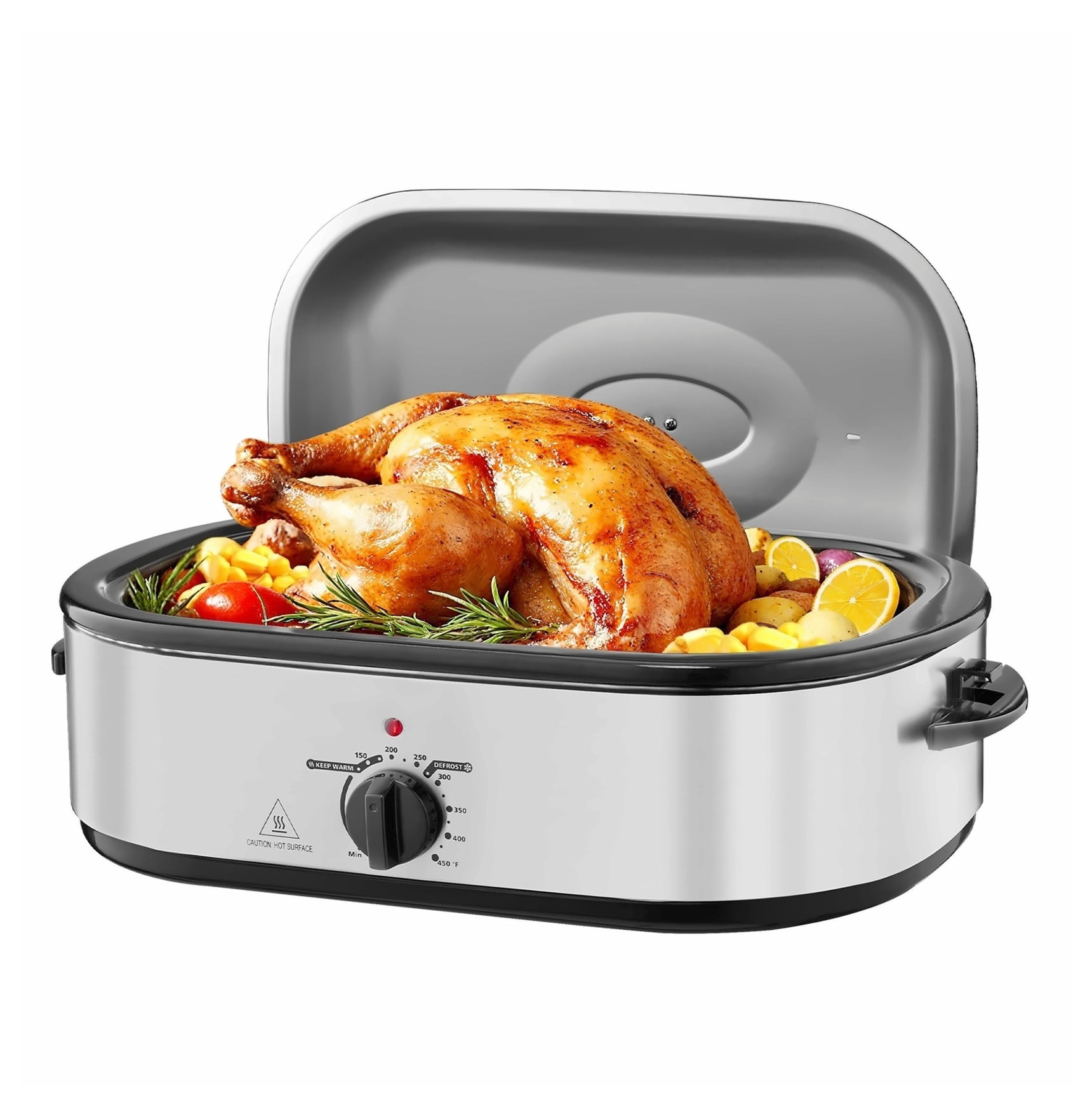 Roaster Oven, 18QT Electric Roaster Oven, 150-450°F Adjustable ...