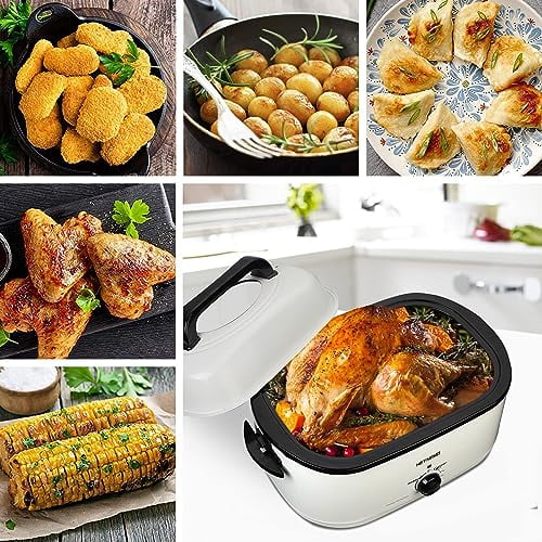 Roaster Oven, 24 Quart Electric Roaster Oven, Turkey Roaster Oven ...