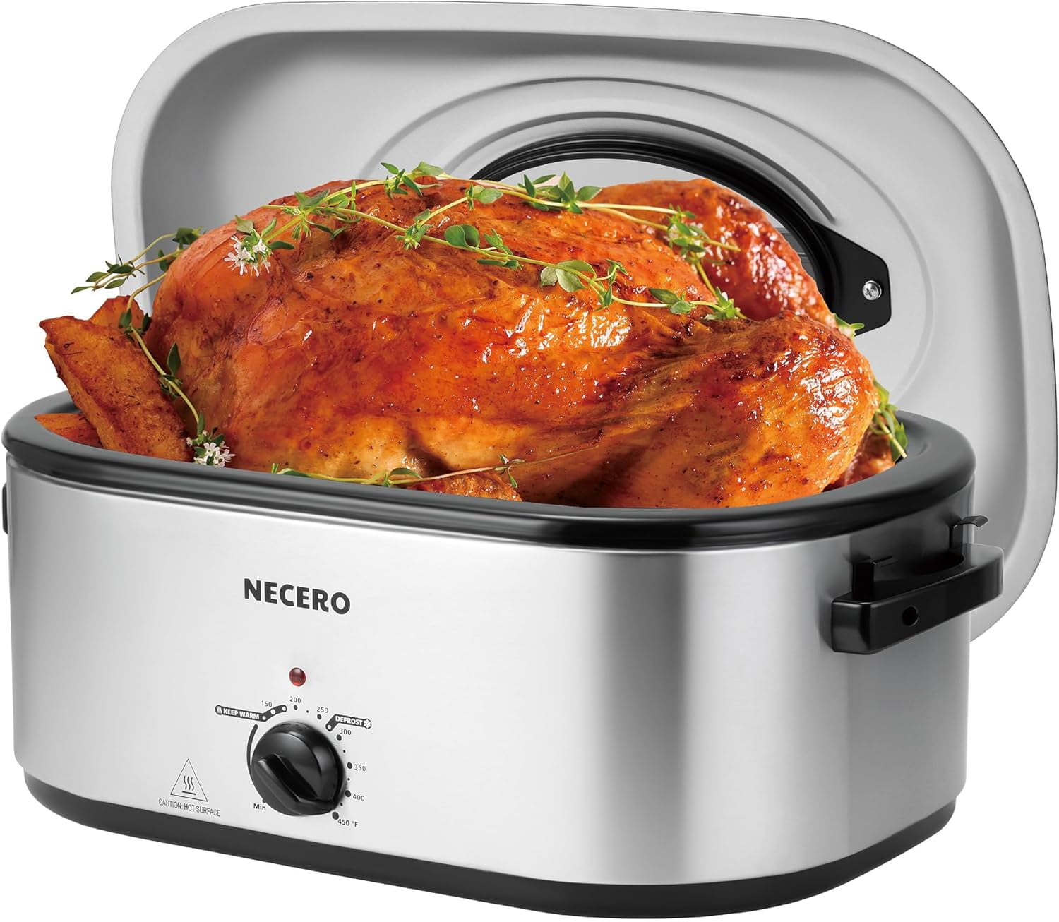Roaster Oven, 24 Quart Roaster Oven with Viewing Self-Basting Lid ...
