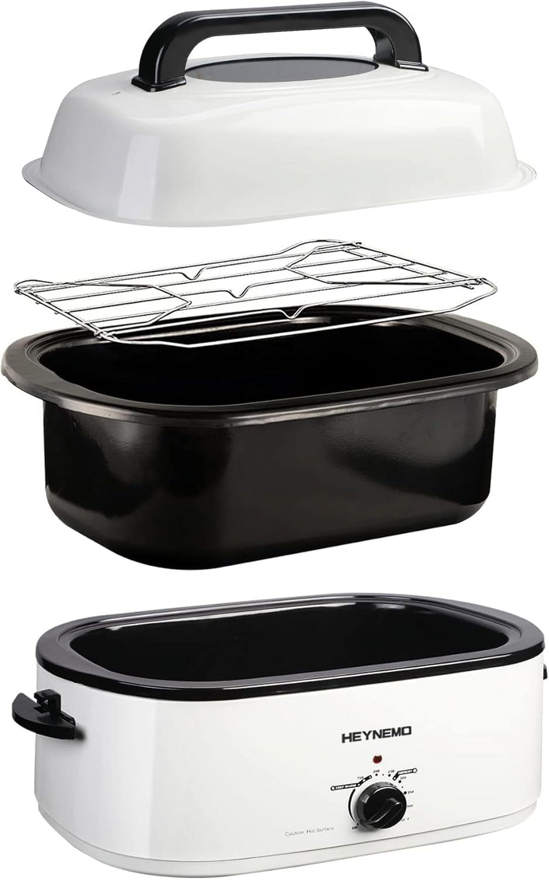 Roaster Oven Electric, Roaster Oven 22 Quart with Self-Basting Lid ...