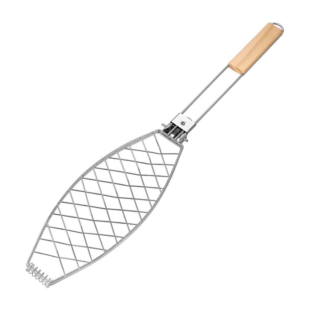 Roasting Fish Grilling Basket,Vegetable Folding Handle BBQ Tool,DIY ...