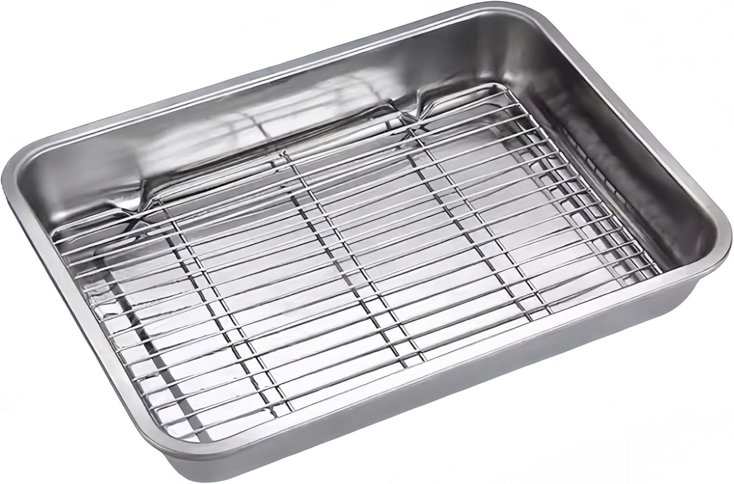 Roasting Pan Heavy Duty Stainless steel Turkey Pans for Oven,Toaster ...