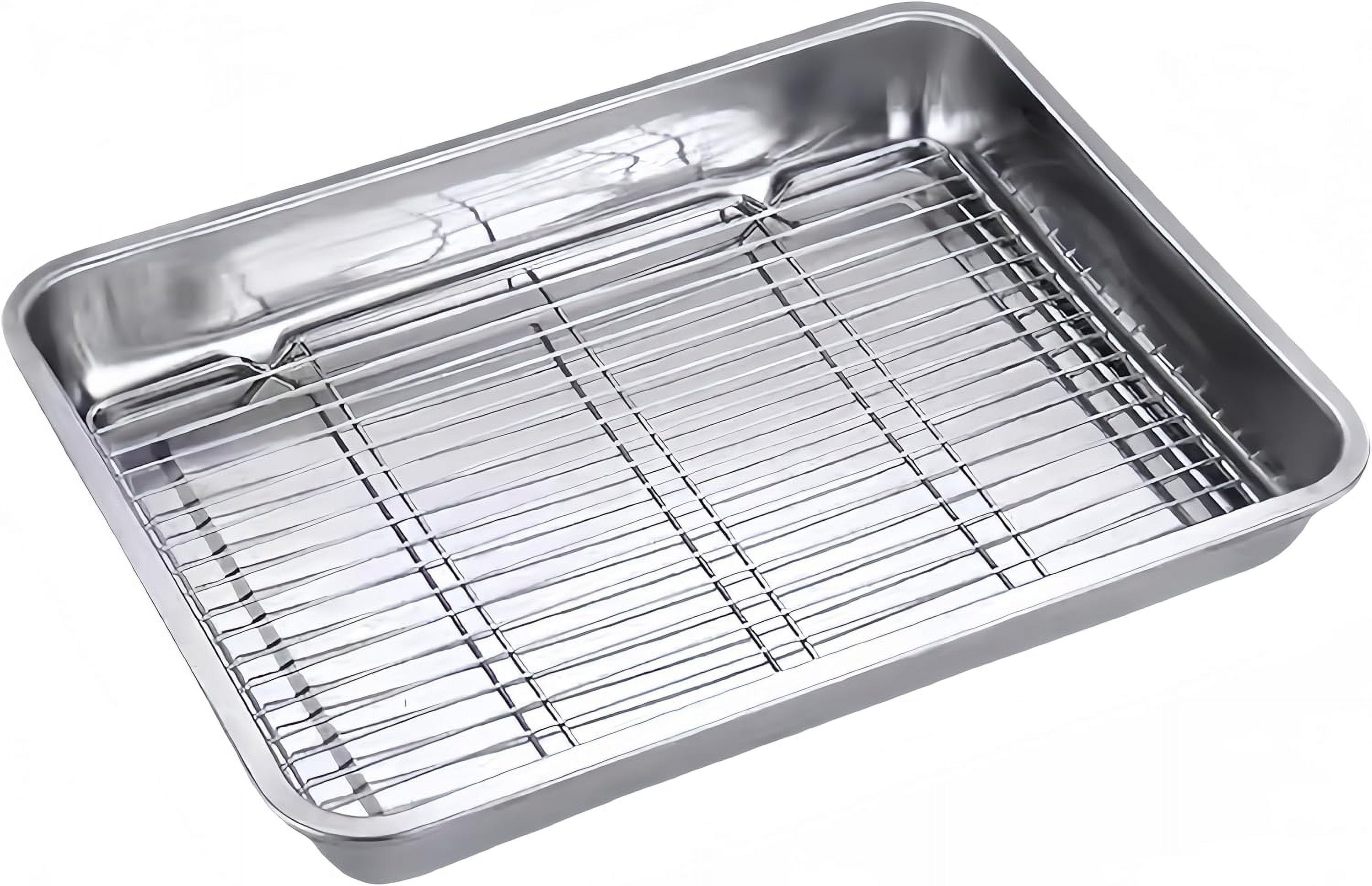 Roasting Pan Heavy Duty Stainless steel Turkey Pans for Oven,Toaster ...