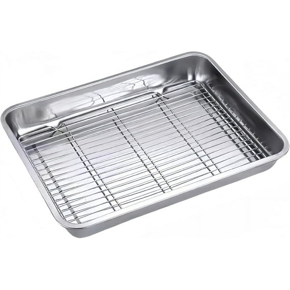 Roasting Pan Heavy Duty Stainless steel Turkey Pans for Oven,Toaster ...