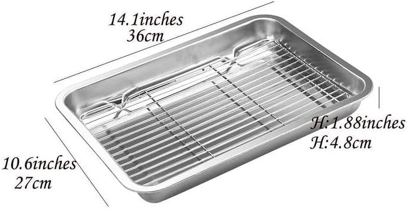 Roasting Pan With Racks, Stainless Steel Large Roasting Pan,Turkey ...