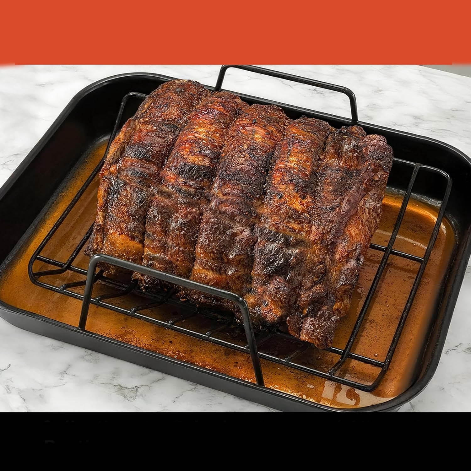 Roasting Rack for Turkey, Non-Stick Coating Heavy-duty Rack for ...