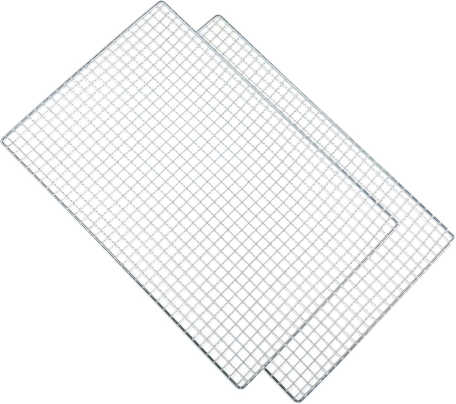 Roasting Racks, 2 Pcs 11.8 Inch x 7.9 Inch Stainless Steel Grill Racks ...