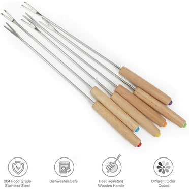 Marshmallow Roasting Sticks, Telescoping 12.2"-32.28" Smore Sticks Skewers Set of 8 with Wooden ...