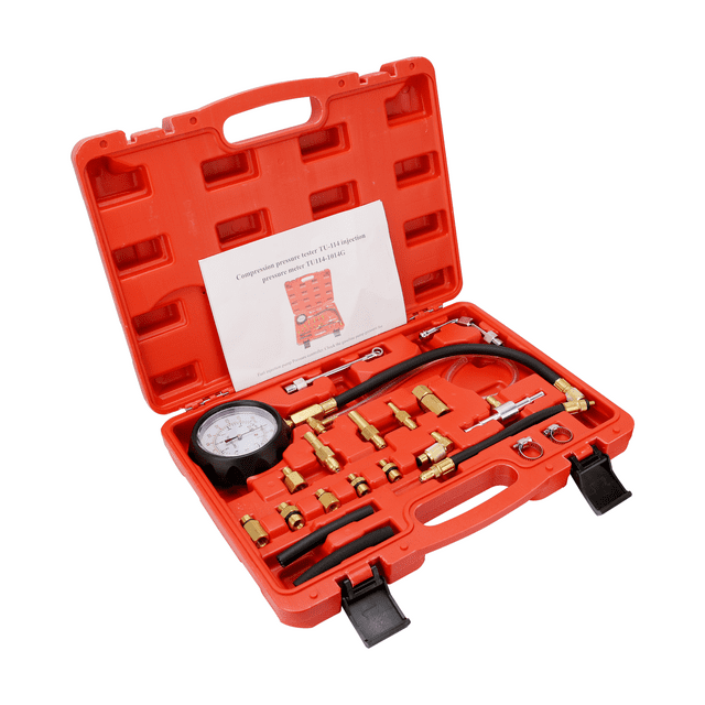 Roastove 0-140PSI Fuel Injector Injection Pump Pressure Tester Gauge ...