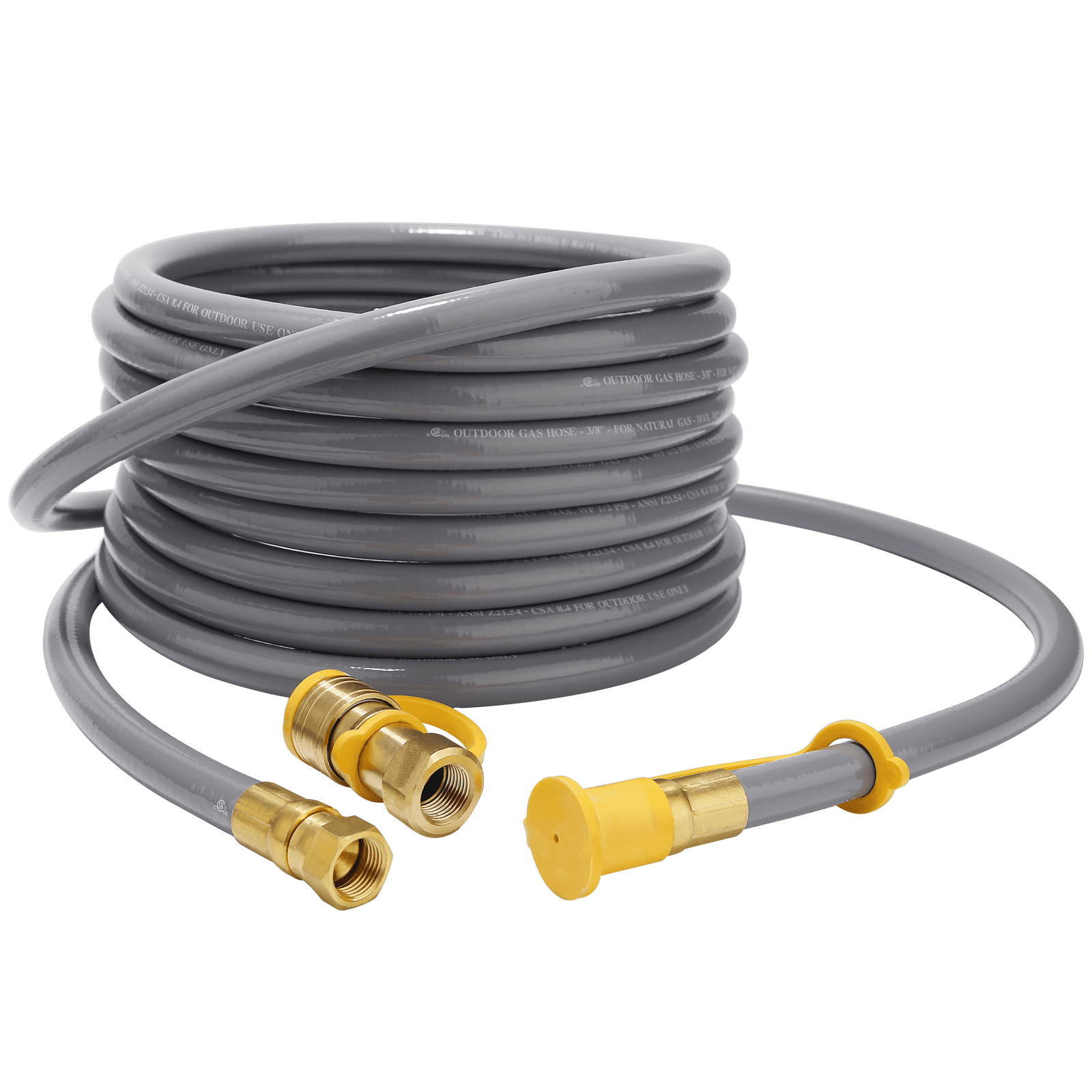 Roastove 24ft 3/8 Inch Low Pressure Natural Gas/Propane Hose with Quick ...