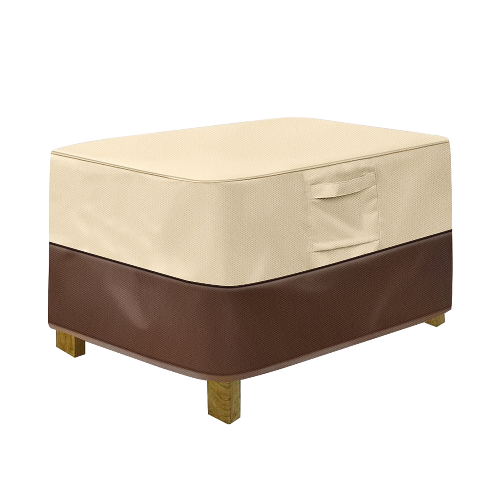 Roastove Square Patio Ottoman Cover, Waterproof Outdoor Ottoman Cover ...