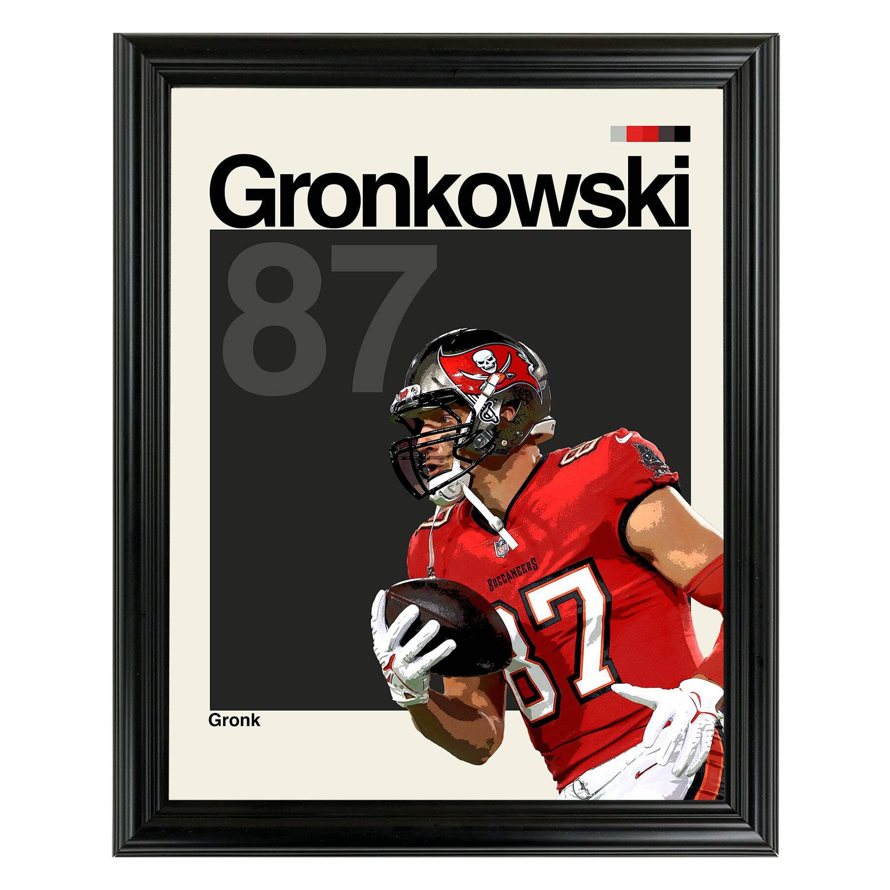 Rob Gronkowski Framed Sports Art Photo by Thomas Maxwell - Walmart.com