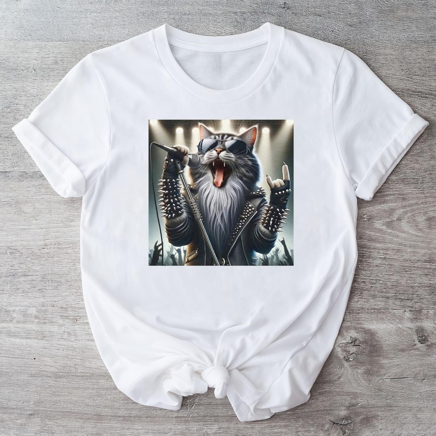 Rob Halford Judas Priest kitty cat singer Halford current look tee ...