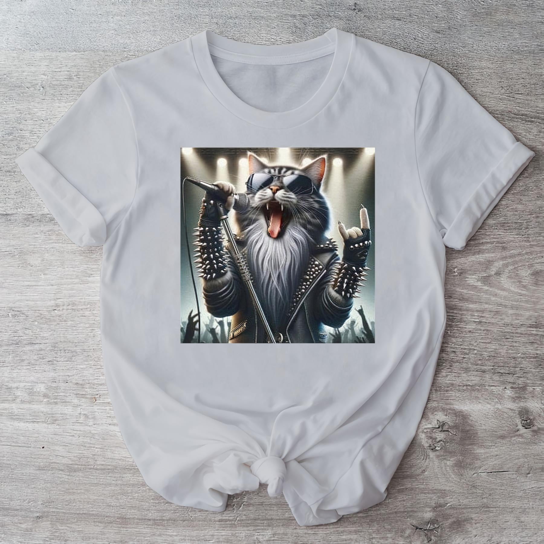 Rob Halford Judas Priest kitty cat singer Halford current look tee ...