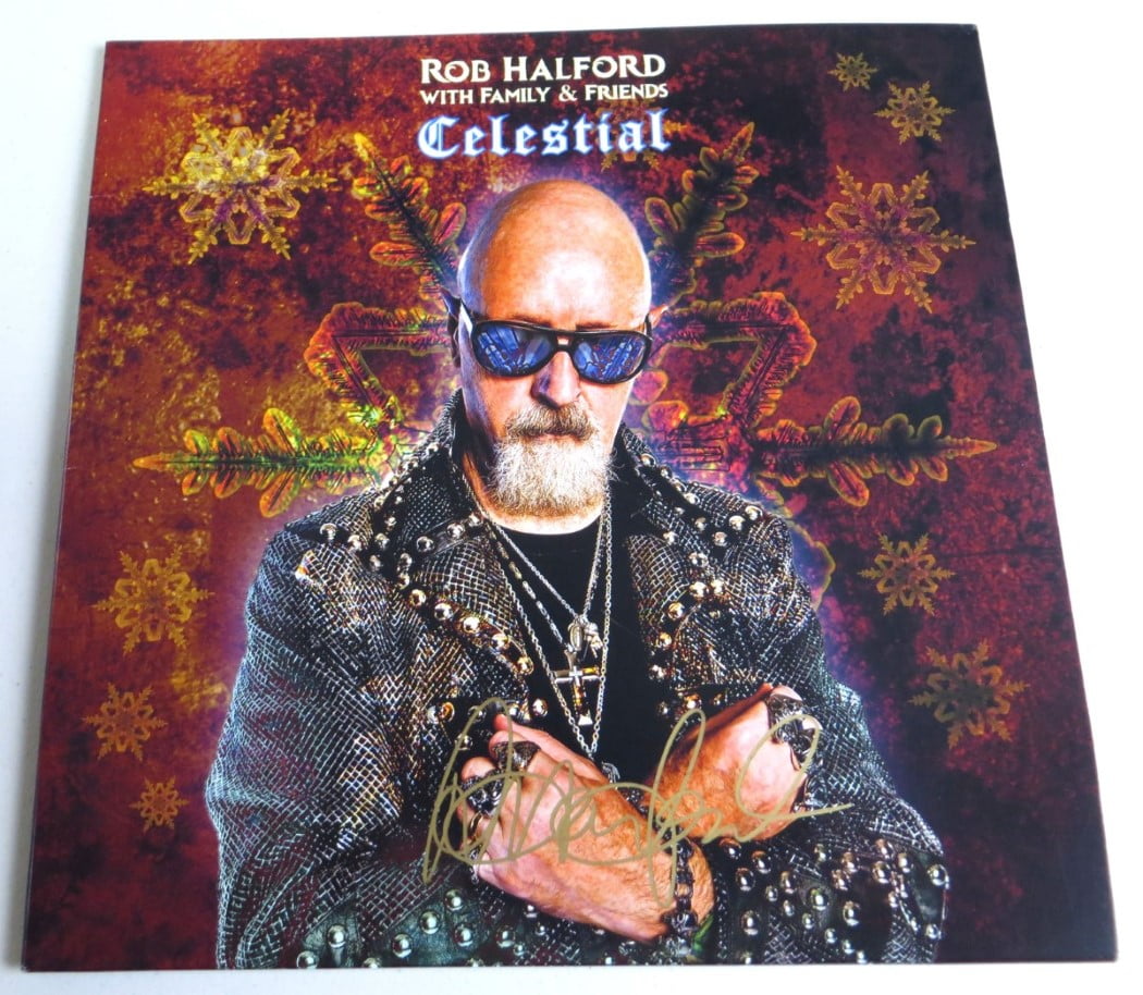 Rob Halford Signed Autographed Record Album Judas Priest Celestial JSA ...