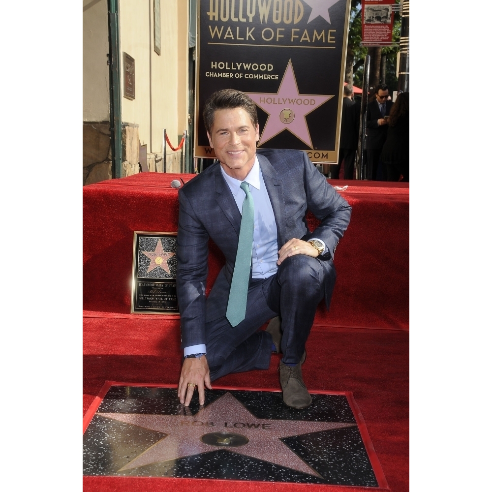 Rob Lowe At The Induction Ceremony For Star On The Hollywood Walk Of ...