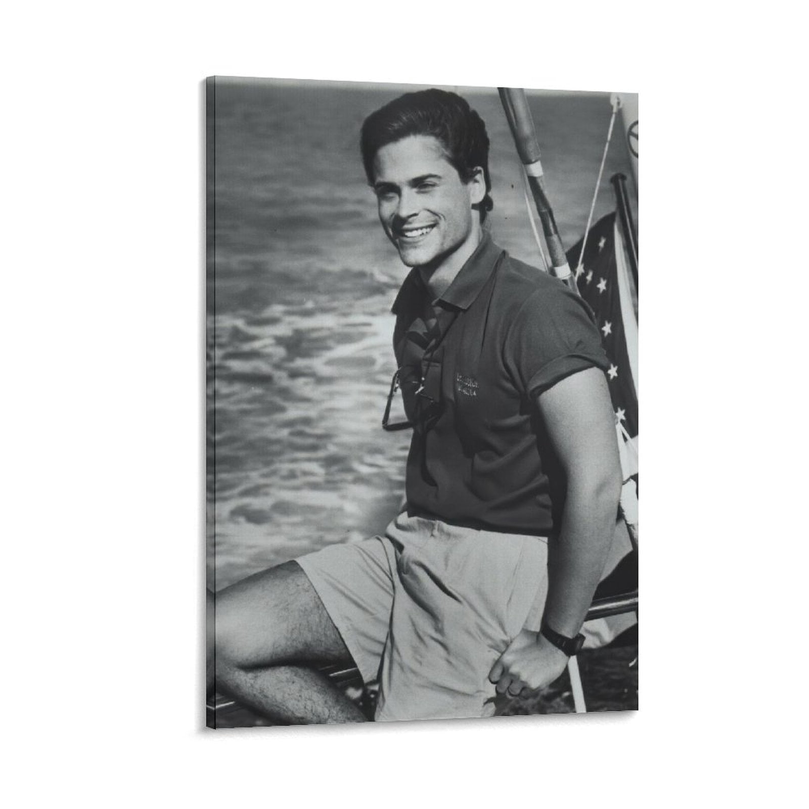 Rob Lowe Black And White Poster from The 80s Posters Wall Art Painting ...