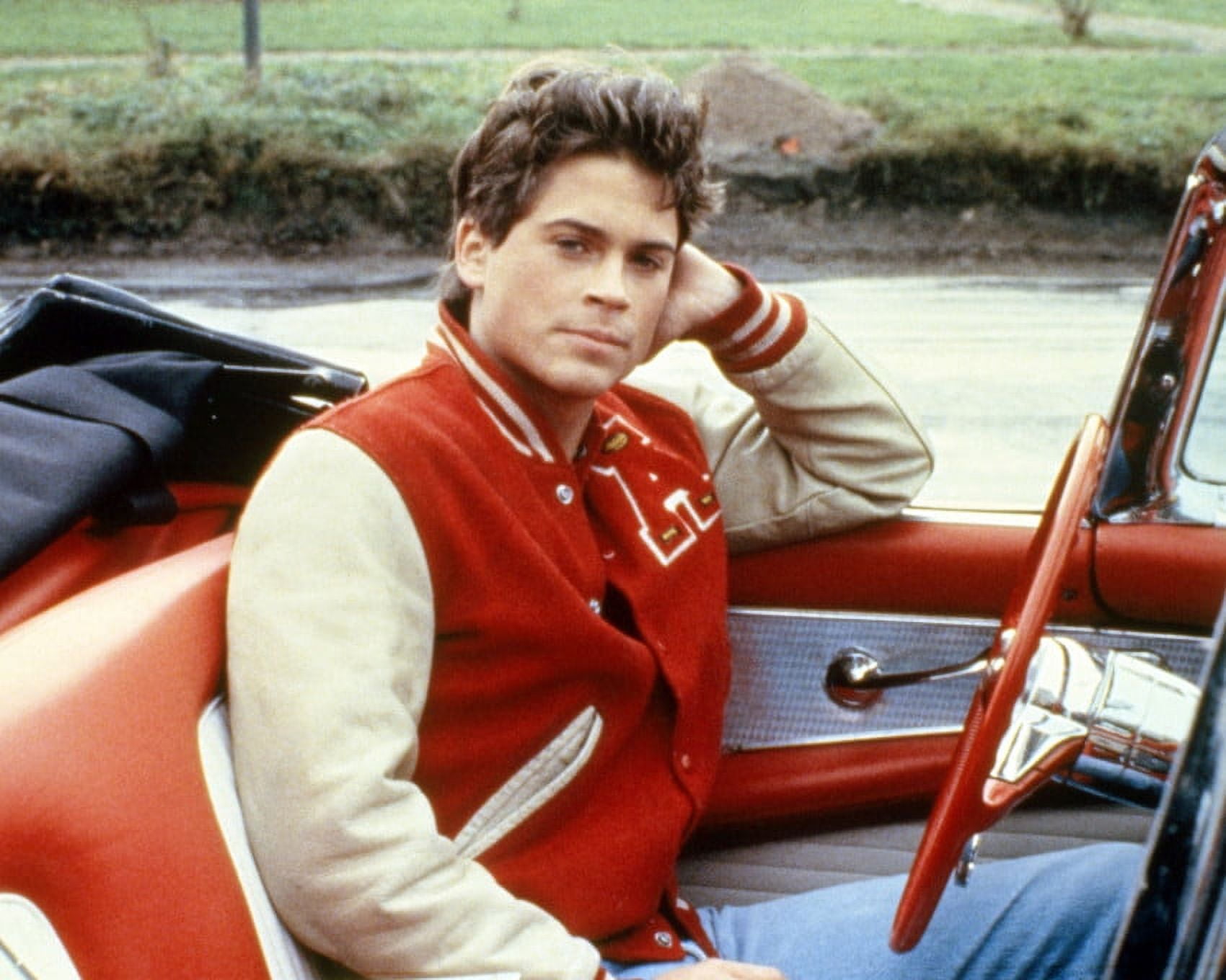 Rob Lowe Photo Oxford Blues Vintage Convertible Sports Car 24x36 Movie ...