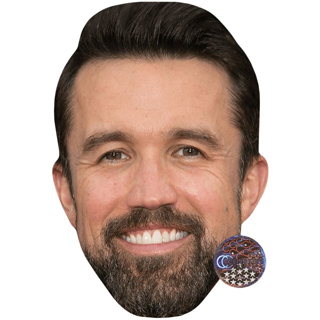 Rob McElhenney (Beard) Flat Cardboard Face - Walmart.com