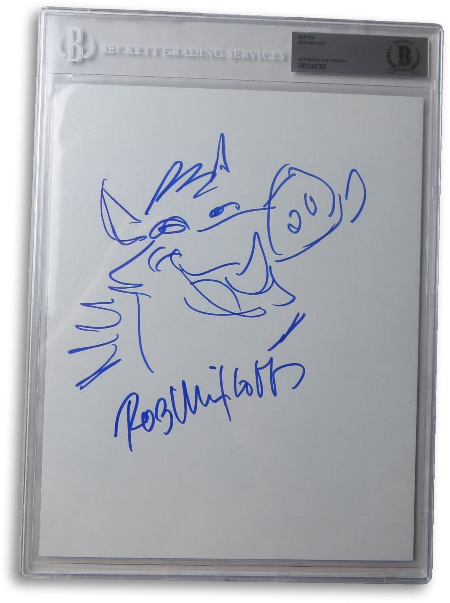 Rob Minkoff Signed Autographed 8.5 X 11 Sketch Drawing The Lion King ...