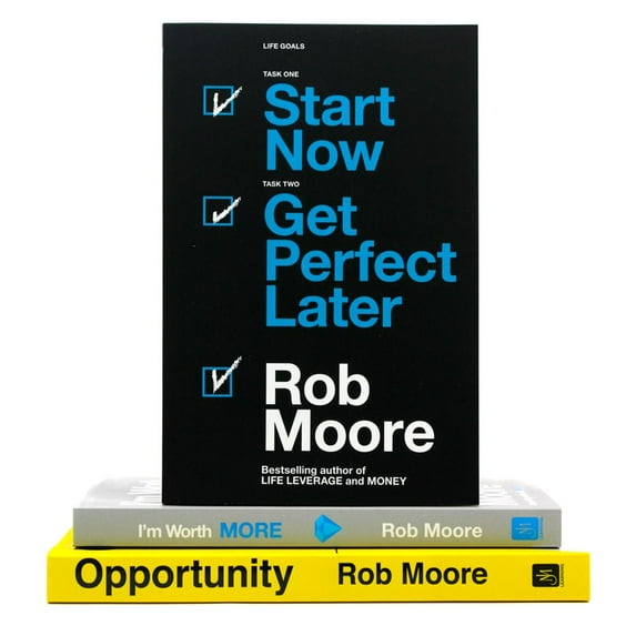 Rob Moore 3 Books Collection Set (I'm Worth More, Start Now. Get ...