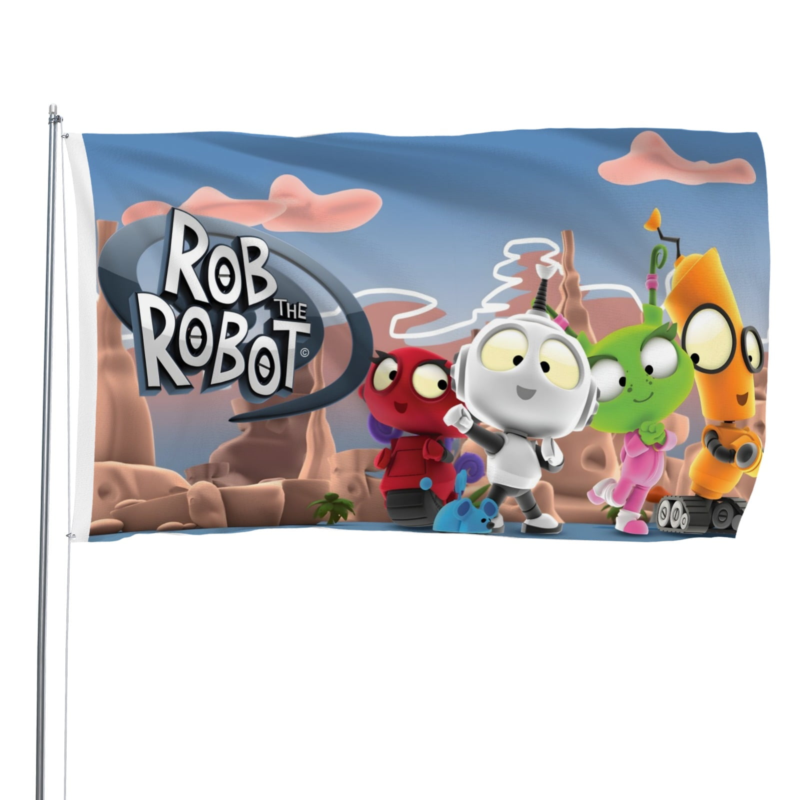 Rob the Robot-themed Printed Flag Perfect gift for fans, friends, and ...