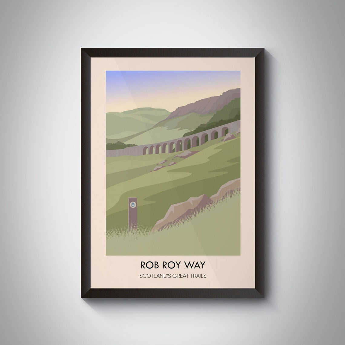 Rob Roy Way Poster, Scotland'S Great Trails, Scottish Highlands ...