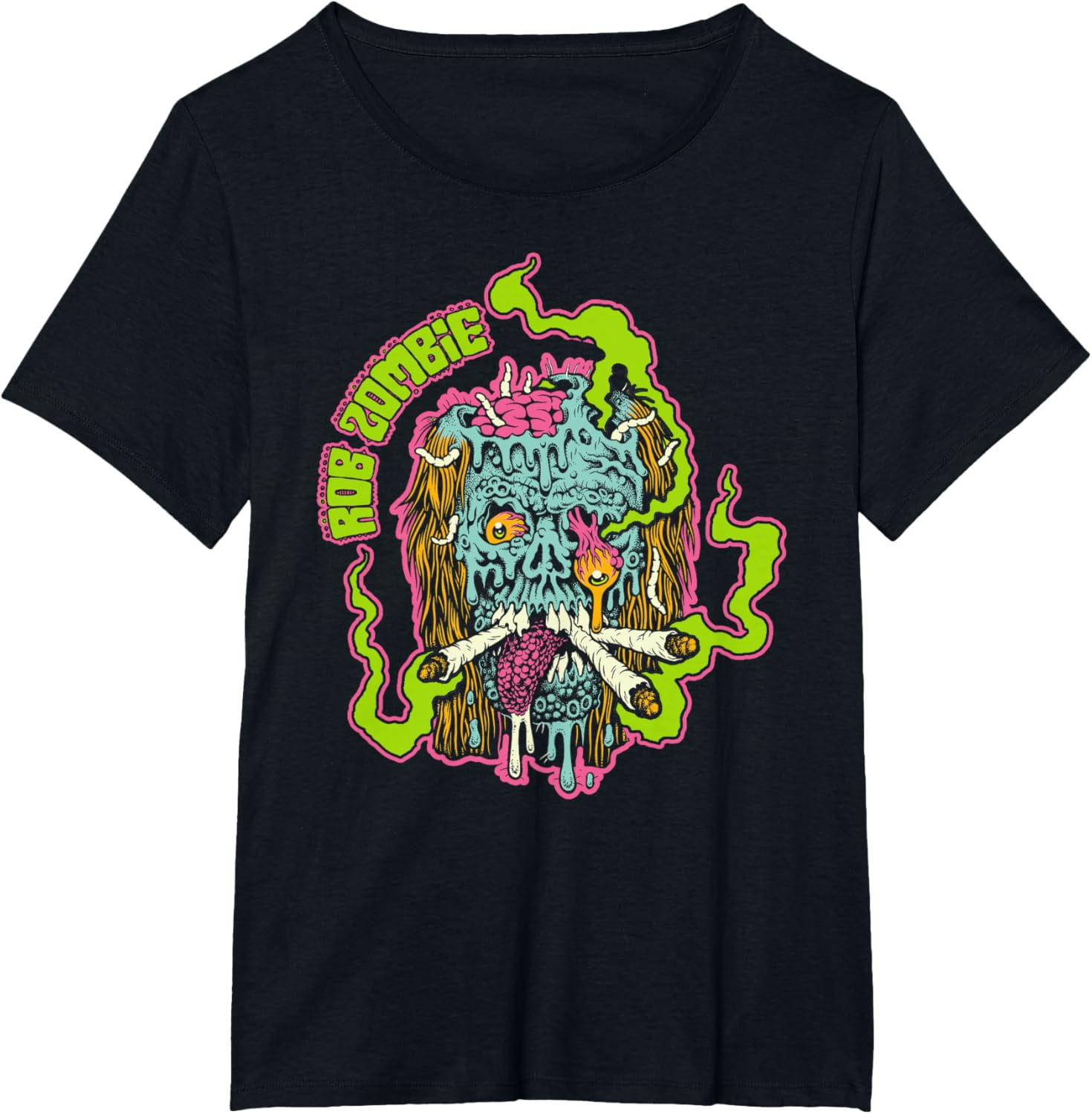 Rob Zombie Color with Name Below Adult Unisex Crew T-Shirt - Walmart.com