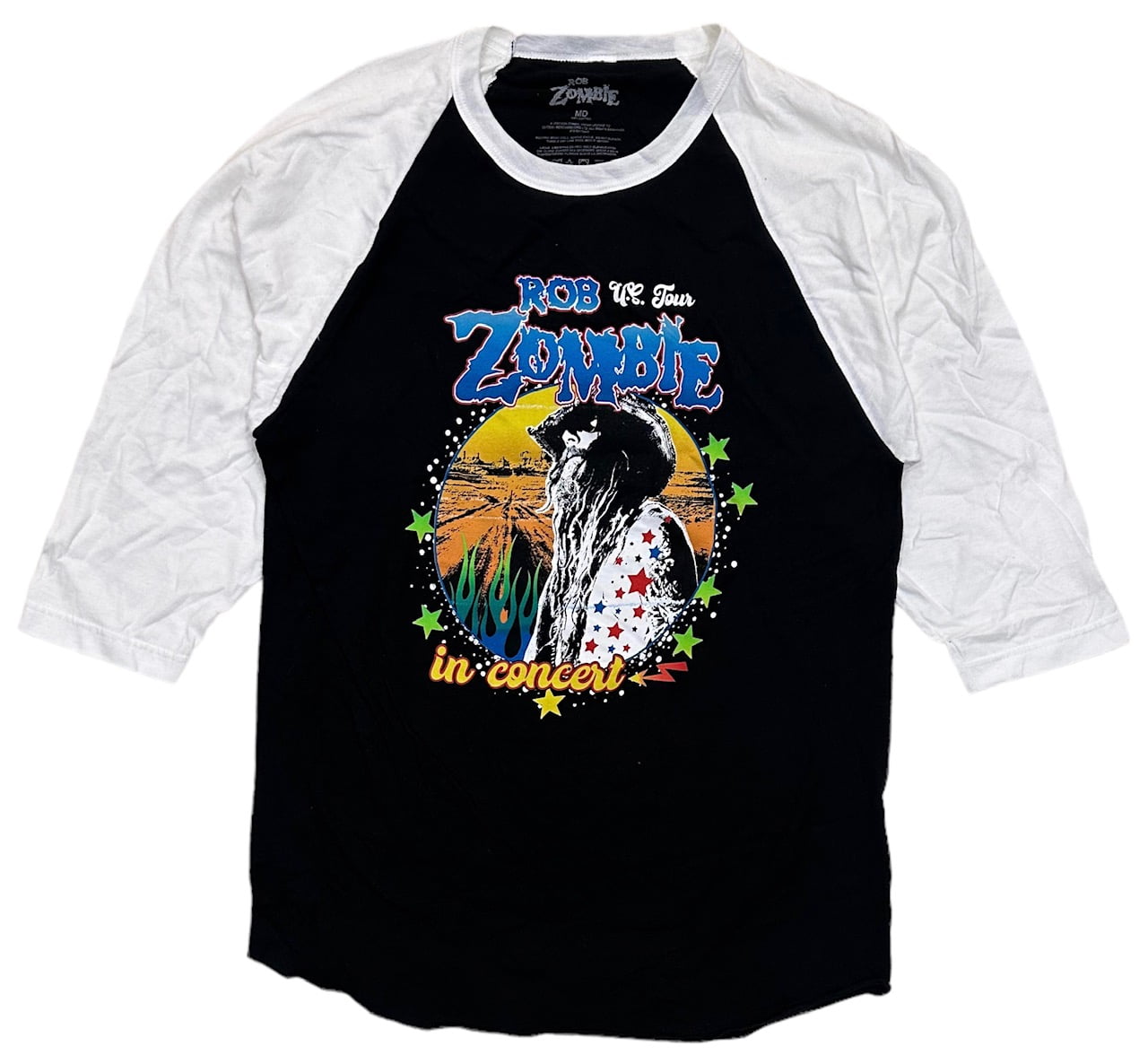 Rob Zombie Men's Officially Licensed 2022 USA Concert Tour Raglan Tee T ...