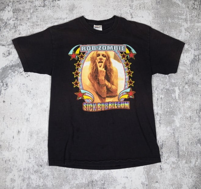 Rob Zombie Sick Bubblegum Vintage 2000s Tour Tee Shirts - Walmart.com