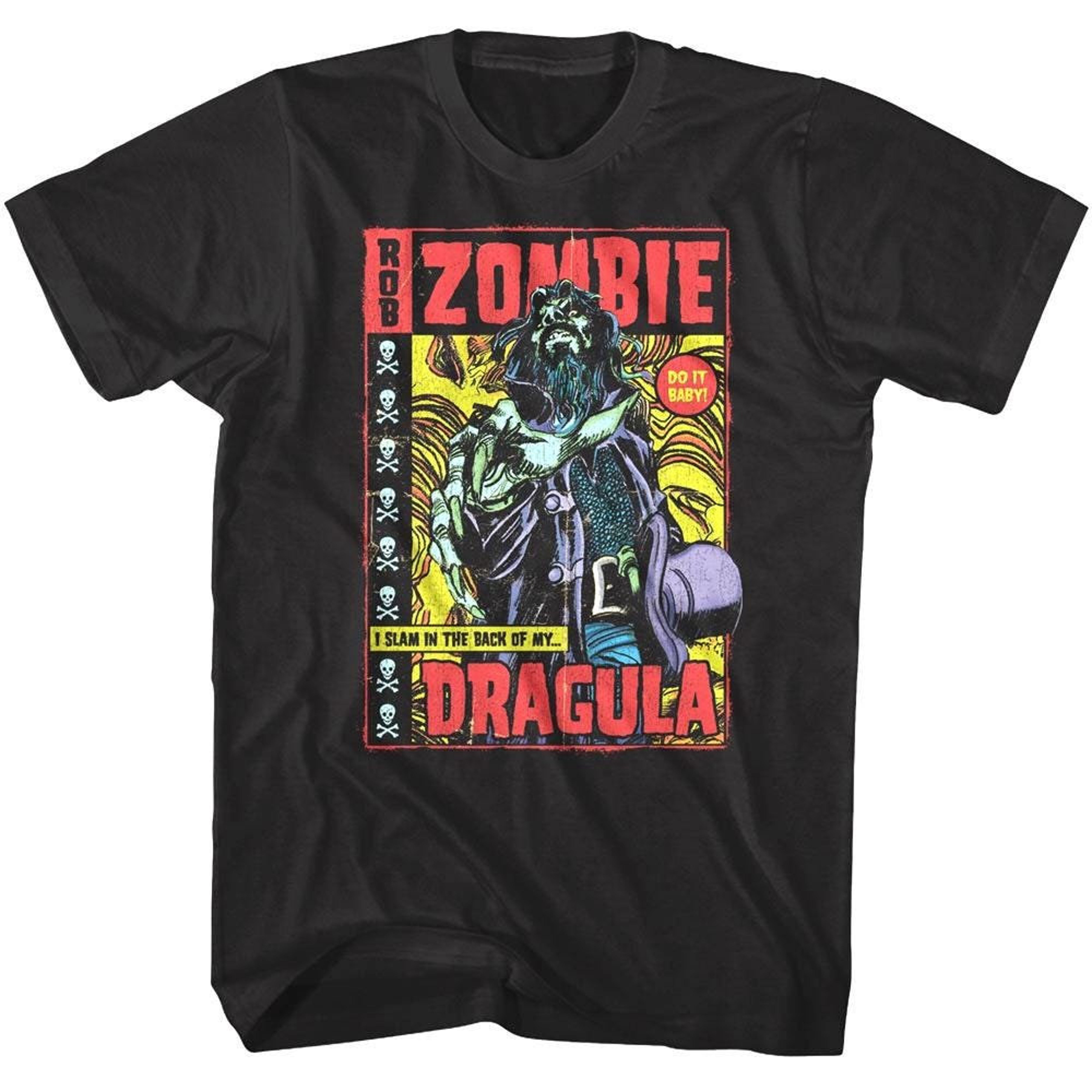Rob Zombie T Shirt Dragula Comic Retro Music Graphic Tees - Walmart.com