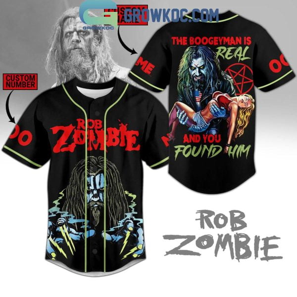 Rob Zombie The Boogeyman Is Real Personalized Baseball Jersey - Walmart.com